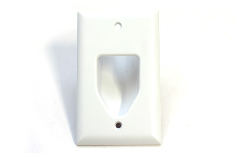 Single Feed Thru Wall Plate