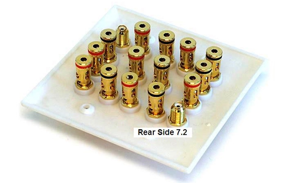 7.2 Surround Sound Distribution Wall Plate