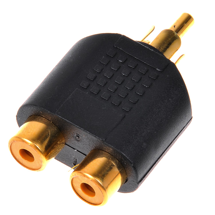 RCA (Male) to 2 RCA (Female) Splitter