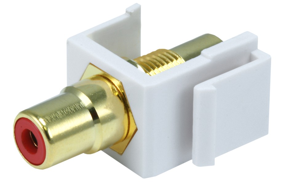 Keystone Jack,RCA (Red Centre)