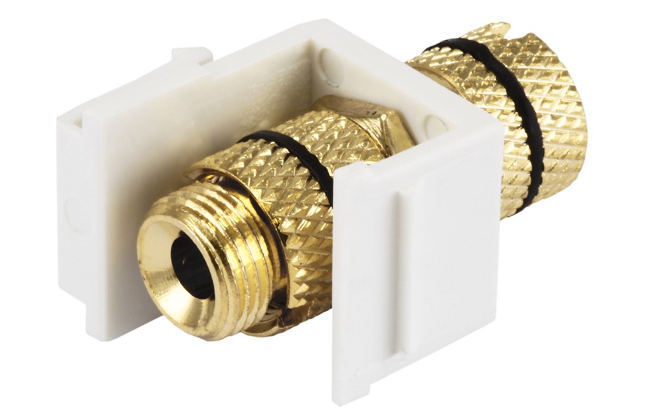 Keystone Jack,Banana Binding Post (Black Ring)