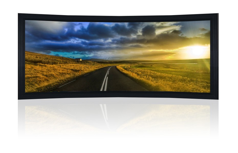 140" Indigo 2.35:1 Curved Cinemascope Fixed Frame Acoustic Screen | Rapallo