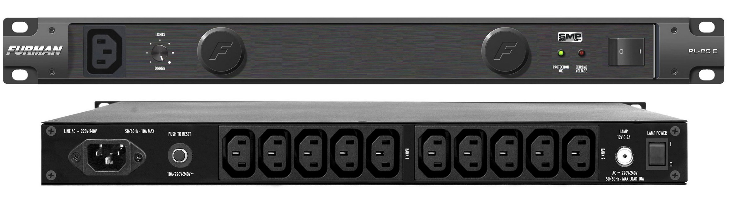 Furman PL-8C E Power Conditioner w/Lights