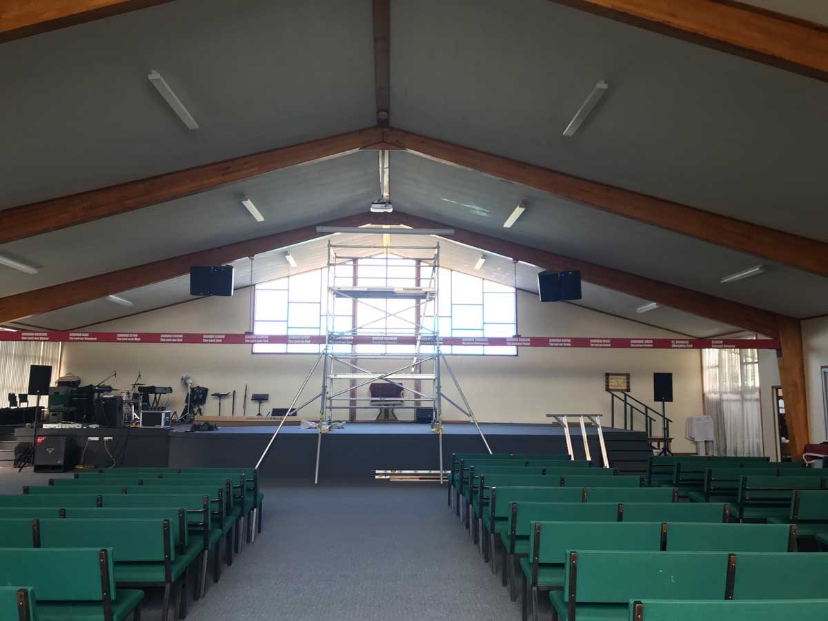 Church | Screen Install & Projector Setup | Rapallo