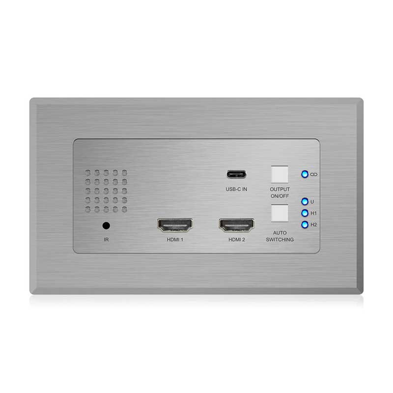 Blustream HEX31WP-TX 2 x HDMI & 1 x USB-C Wall Plate HDBaseT ...