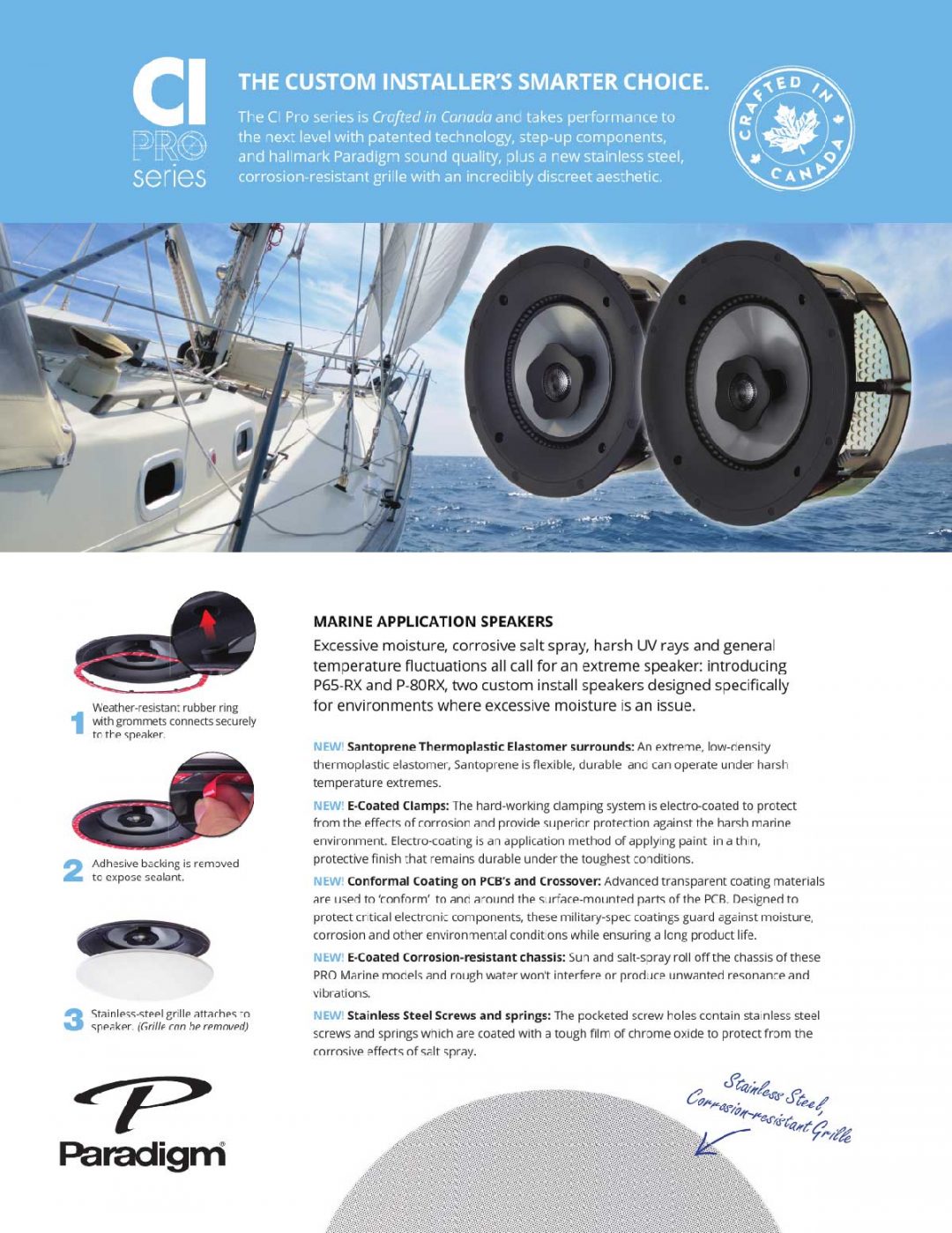 Paradigm CI Pro P65-RX Marine In-Ceiling Speaker | Rapallo