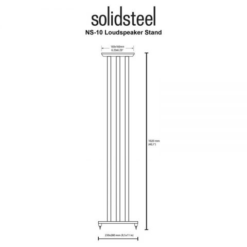 Solidsteel NS Series HiFi Speaker Stands – Rapallo