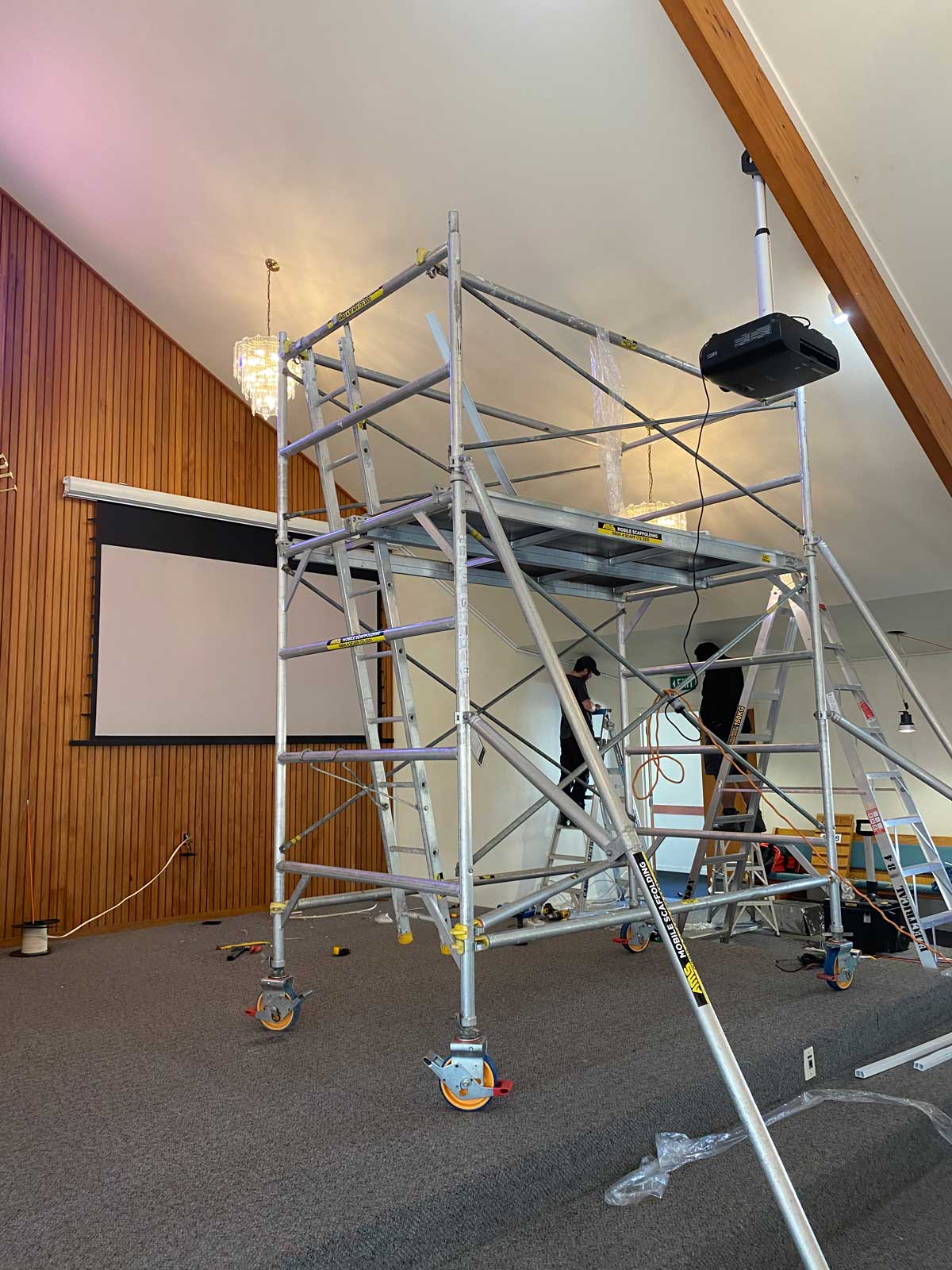 Screen & Projector Install @ Church | Rapallo