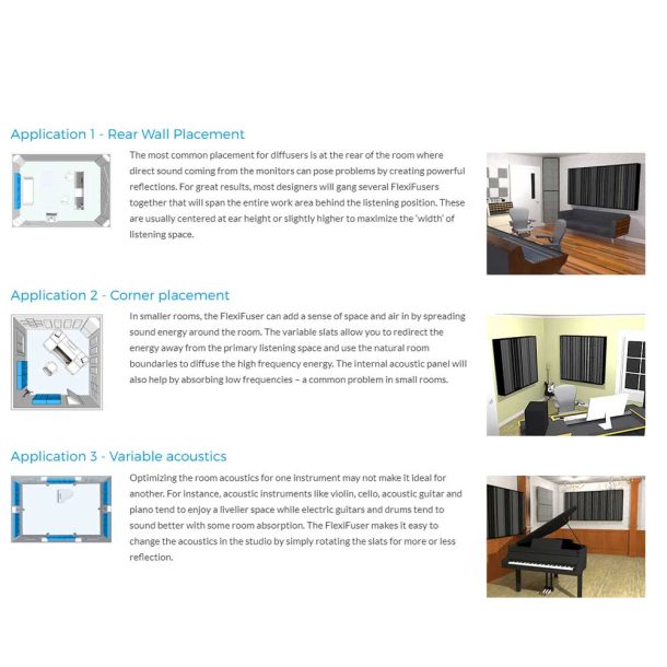 Primacoustic FlexiFuser Combination Diffuser – Rapallo