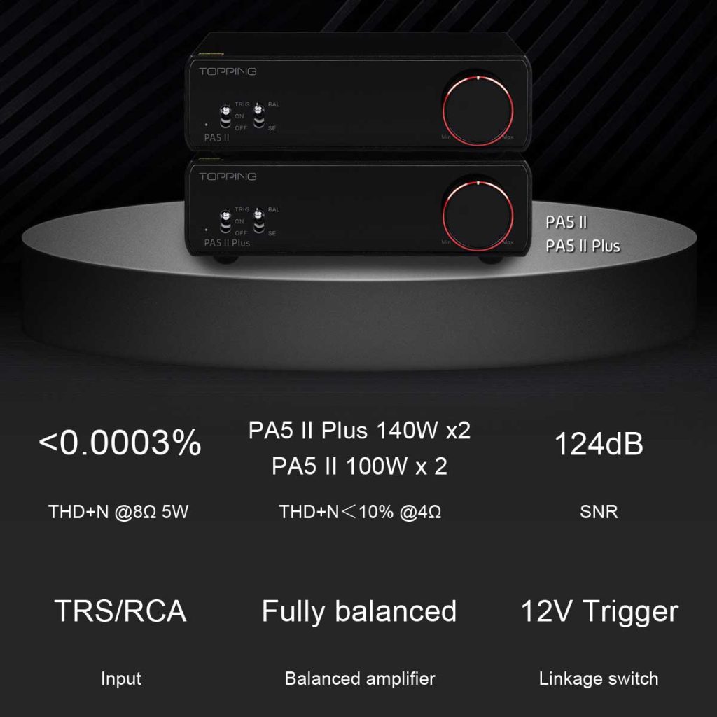 Topping PA5 II Desktop Power Amplifier – Rapallo