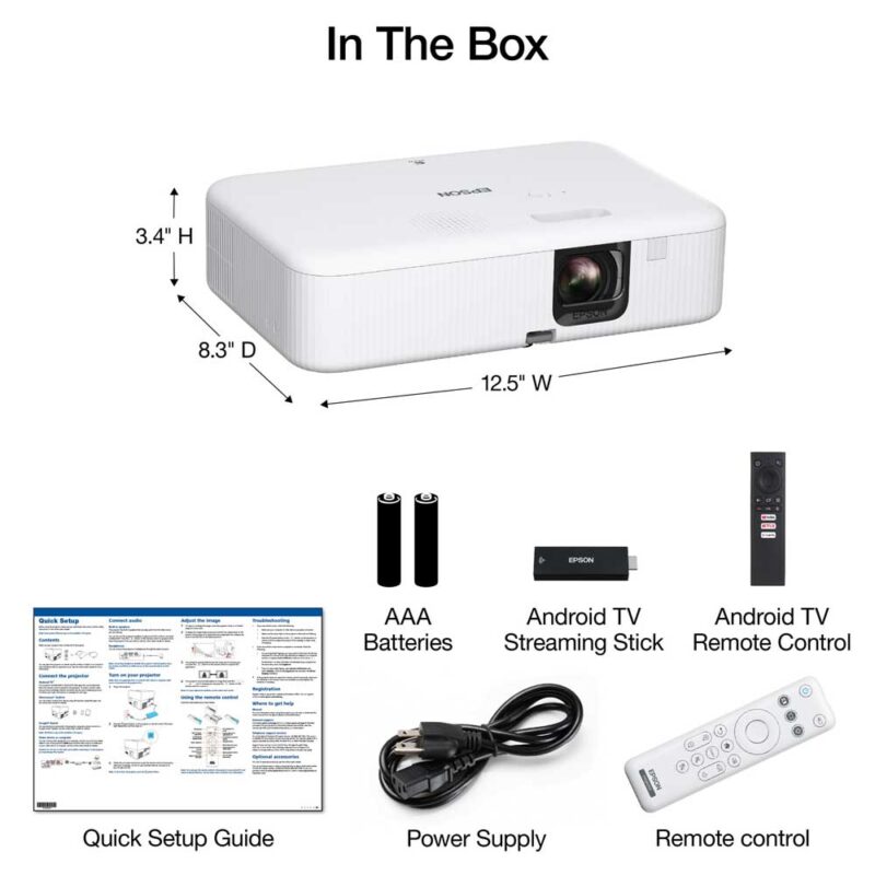 Epson EpiqVision® Flex CO-FH02 Smart Portable Projector – Rapallo